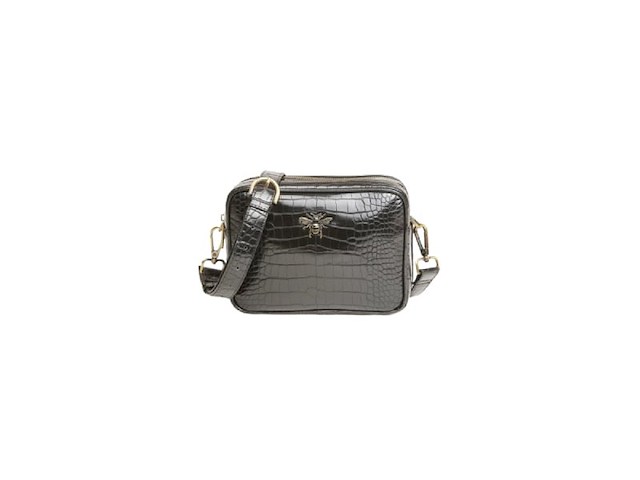 Torba - Soho, Double Zipped, Black Croc