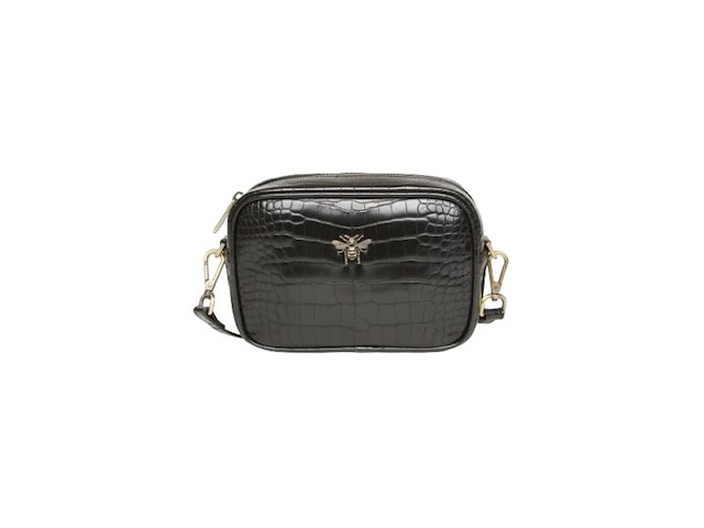 Torba - Mini Mayfair, Black Croc, Cross body