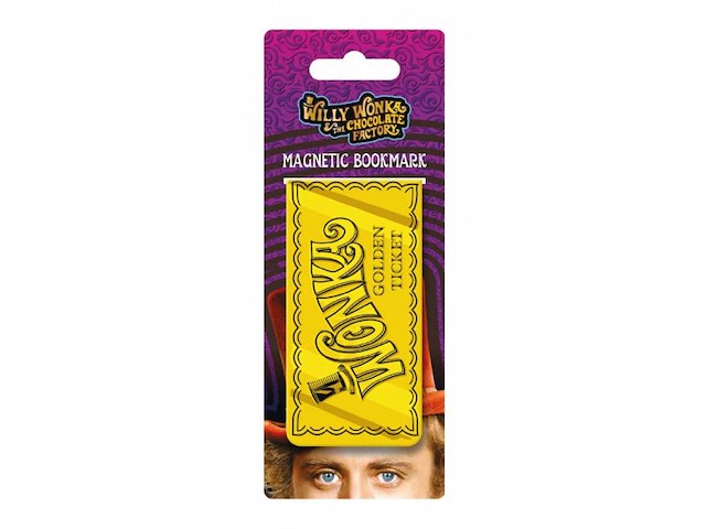 Bukmarker - Willy Wonka and The Chocolate Factory, Golden Ticket