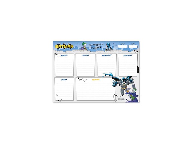 Stoni planer A4 - DC Comics, Batman, weekly