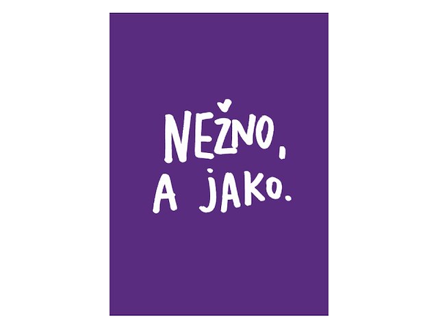 Čestitka sa kovertom - Nežno, a jako, ljubičasta