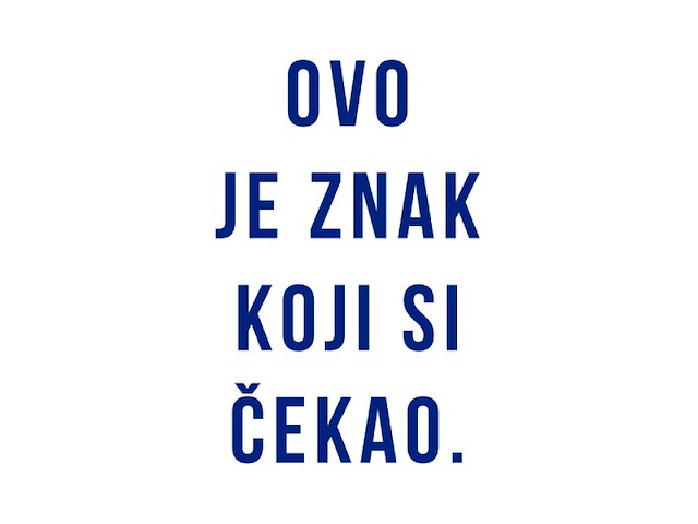 AT Čestitka - Znak Za Njega, Plava