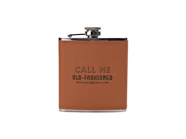 Pljoska - HM, Call me Old Fashioned, 6oz, Brown