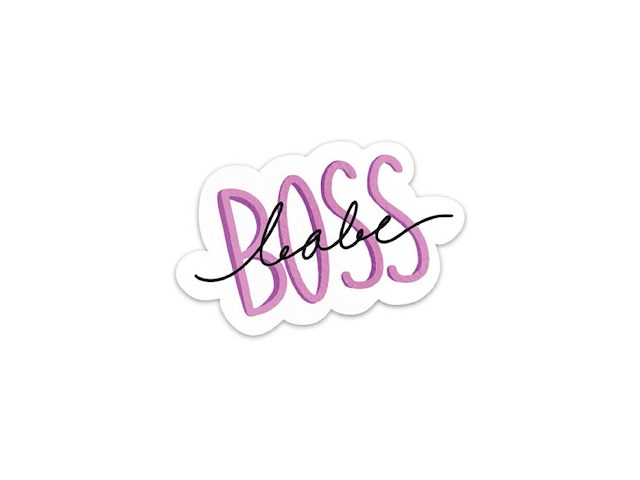 Stiker - Boss babe