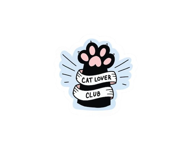 Stiker - Cat lover, club