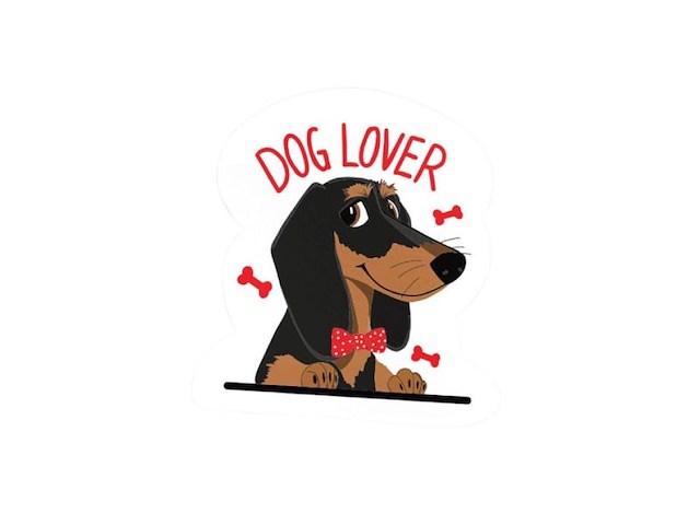 Stiker - Dog lover, jaza