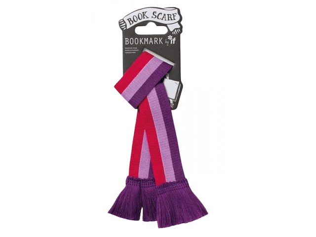 Bukmarker - Book Scarf, Pink &; Purple