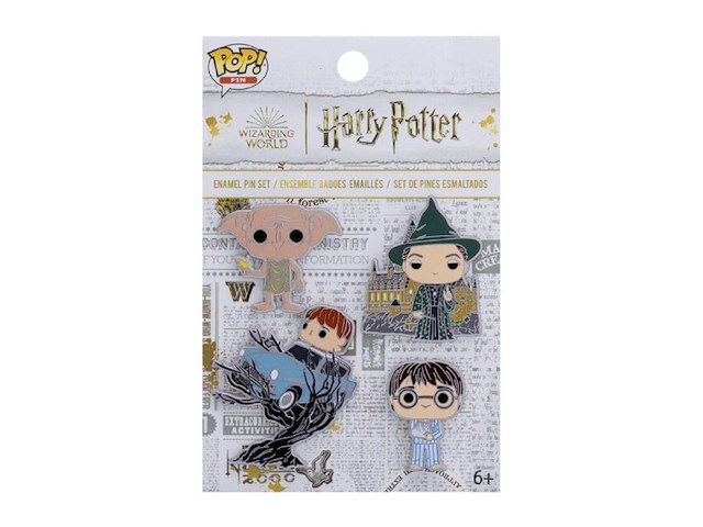 Funko POP! bedž set 4 - Harry Potter, Anniversary, Chamber of Secrets