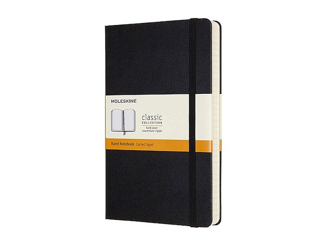 Moleskine, - Classic Expanded Ruled Paper Notebook, Color Black