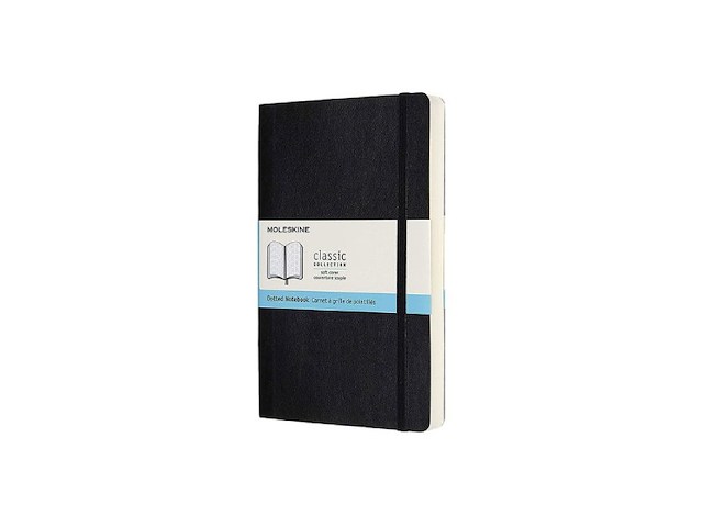 Moleskine - Classic Expanded Dotted Paper Notebook, Color Black