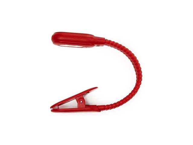 Rechargeable Clip Book Light, Red