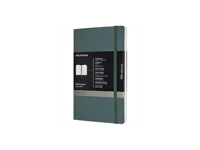 Moleskine Large Pro Soft Notebook - Forset Green