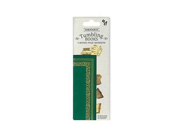 Bukmarker - Bookminders Brass Tumbling Books