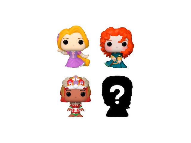 Funko POP! figurice Bitty set 4 - Disney Princess, Rapunzel