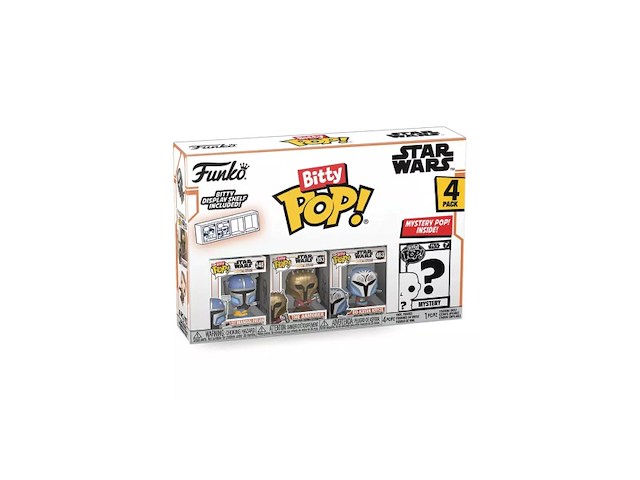 Funko POP! figurice - Pop Bitty, Star Wars Heavy Mandalorian, set 4