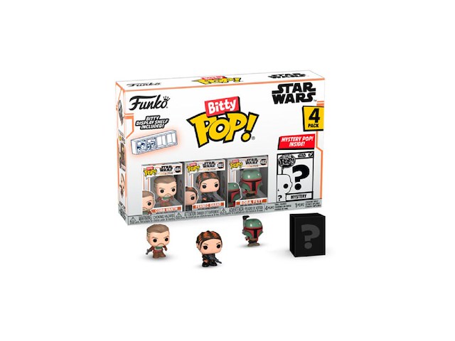 Funko POP! figurice - Pop Bitty, Star Wars Mandalorian Marshal, set 4