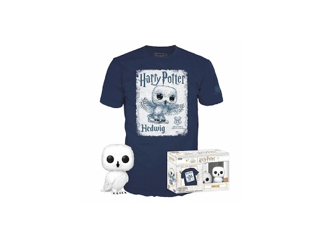 Funko POP!, set majica i figurica - Harry Potter, Hedwig, XL