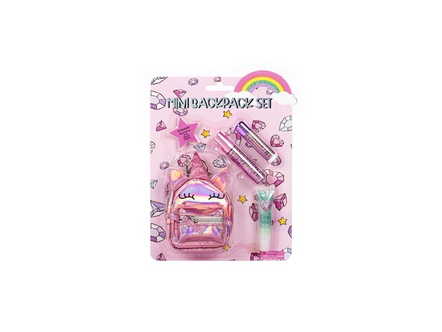 Set za usne - Mini Backpack, Rainbow, Diamond