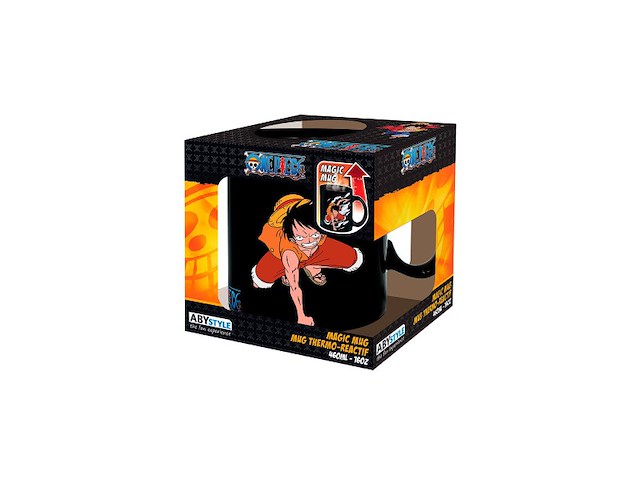 Šolja - One Piece, Luffy and Ace, heat, 460 ml