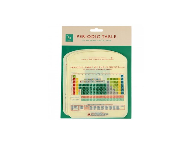 Kese za namirnice set 3 - Periodic Table, višekratne