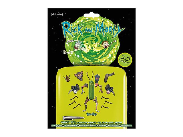 Magnet set/20 - Rick and Morty, Weaponize The Pickle