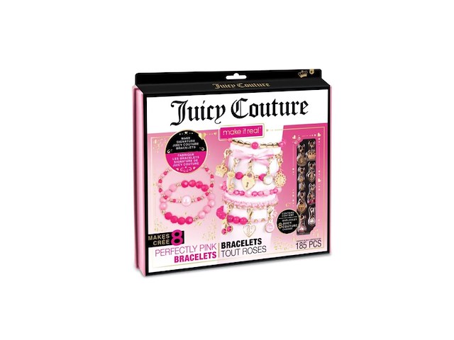 Kreativni set - Juicy couture, savršeno roze narukvice