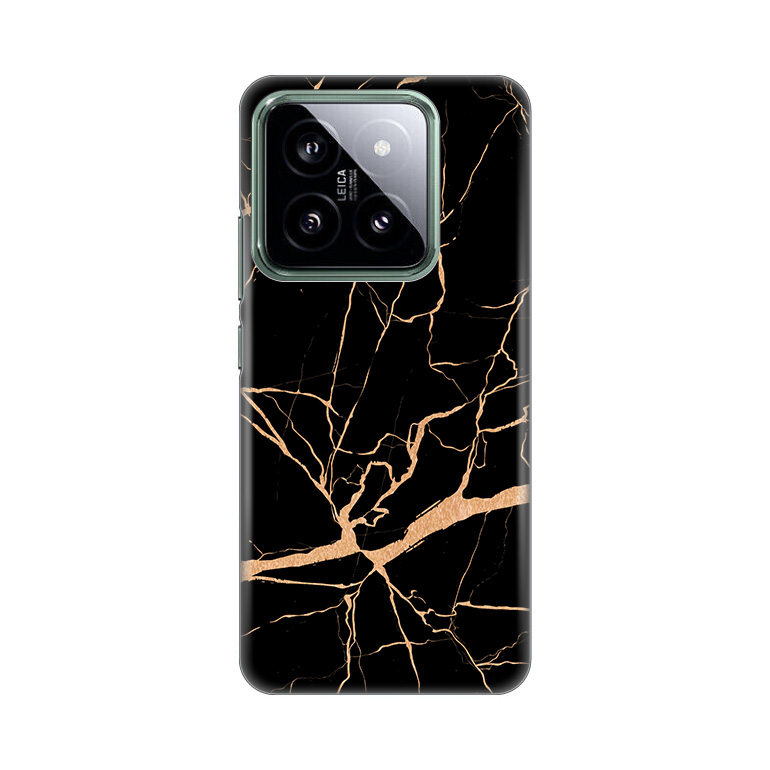 Zastitna silikonska maska (futrola) PRINT - Xiaomi 14 All crni