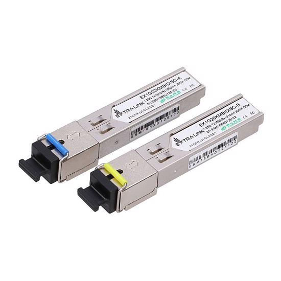 EXTRALINK SFP 1.25G WDM BIDI 1310/1550NM 20KM DDM 2PCS SC