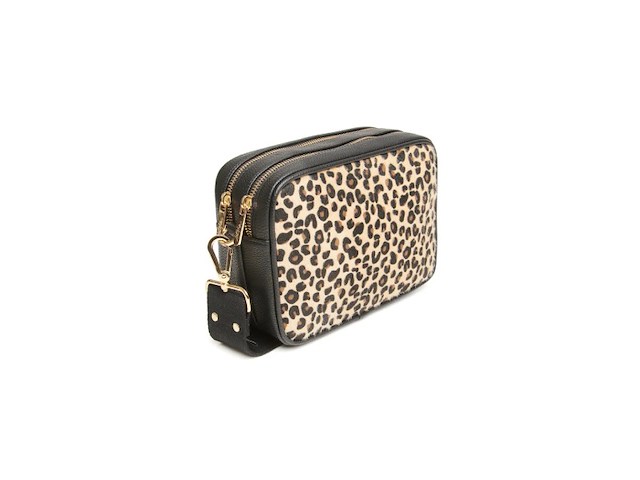 Torba - Soho, Leopard, Double zipped, Crossbody