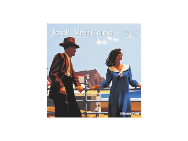 Zidni kalendar 2025 - Jack Vettriano, 30x30 cm