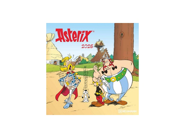 Zidni kalendar 2025 - Asterix, 30x30 cm