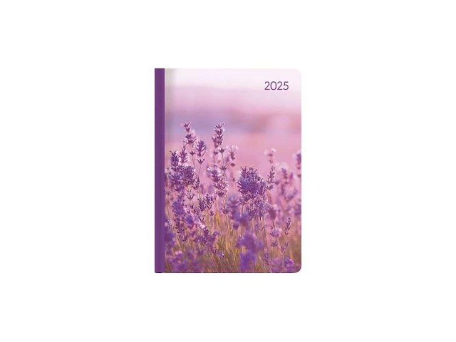 Datumirana agenda A6 2025 - Lady Journal, Lavender,10.7x15.2 cm