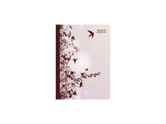 Datumirana agenda A6 2025 - Mini Style, Hummingbird Tree,10.8x14.7 cm