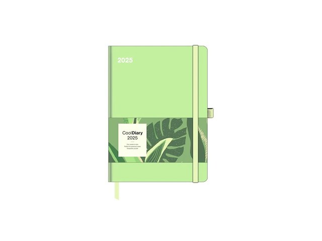 Datumirana agenda 2025 - Cool Diary, Matcha, 16x22 cm