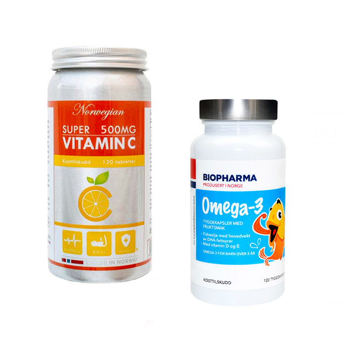 IMUNO SET AKCIJA Omega-3 kapsule za decu + vitamin C