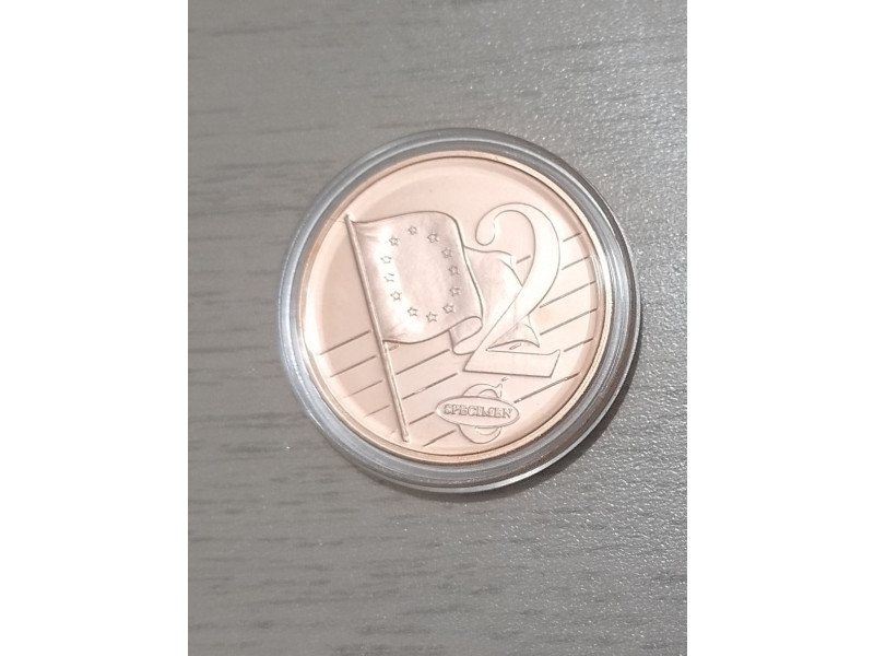 2 evro centi Slovenija SPECIMEN 2003