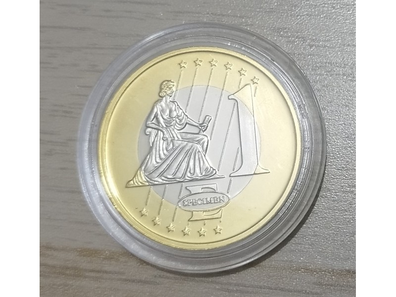 1 evro Slovenija SPECIMEN 2003 Probe Pattern Coin