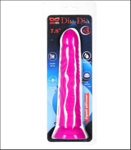 Silikonski dildo bez testisa u ljubicastoj boji