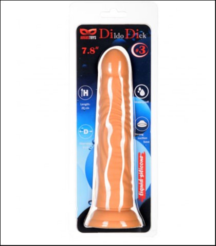 Silikonski dildo bez testisa u boji koze