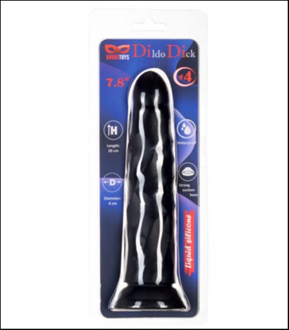 Crni silikonski dildo