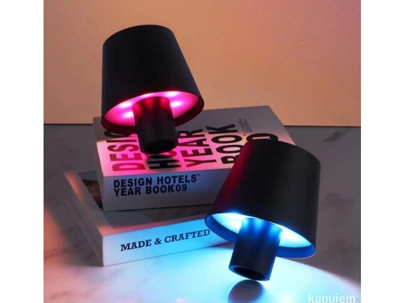 Dve RGB touch LED Lampe za flašu,bocu-USB punjive