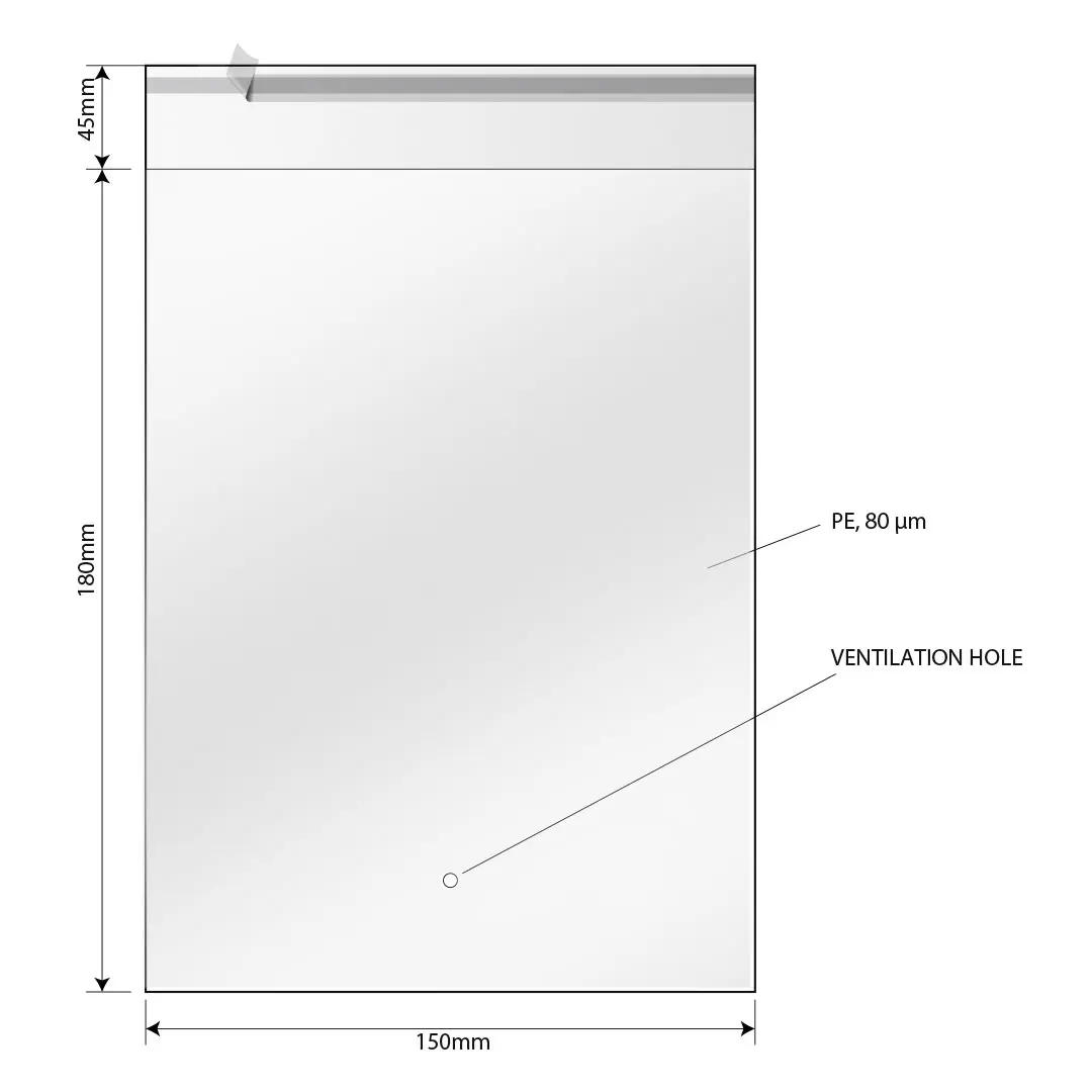 POLY BAG 15 x 18
Kesa za pakovanje PURE krpice