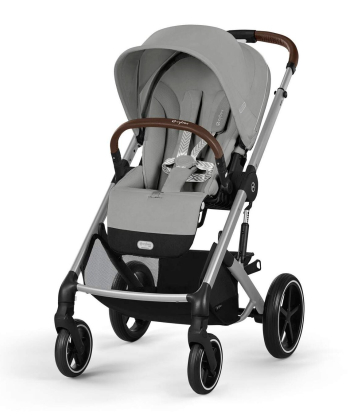 Cybex Balios S Lux silver frame kolica za bebe Stone Grey