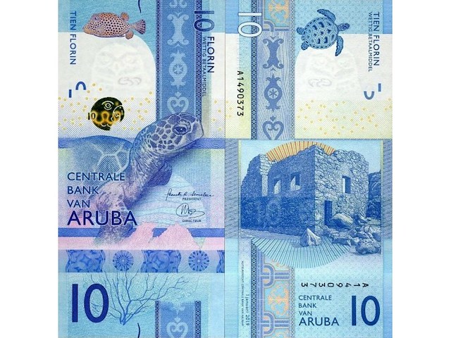 ARUBA 10 Florin 2019 UNC, P-21