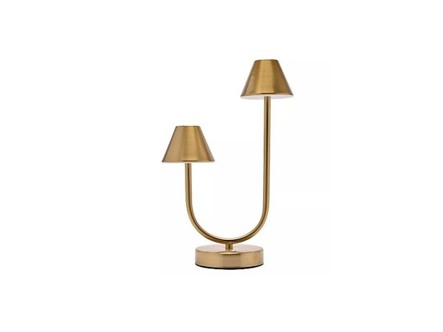 Stona lampa - Hestia, Gold, USB