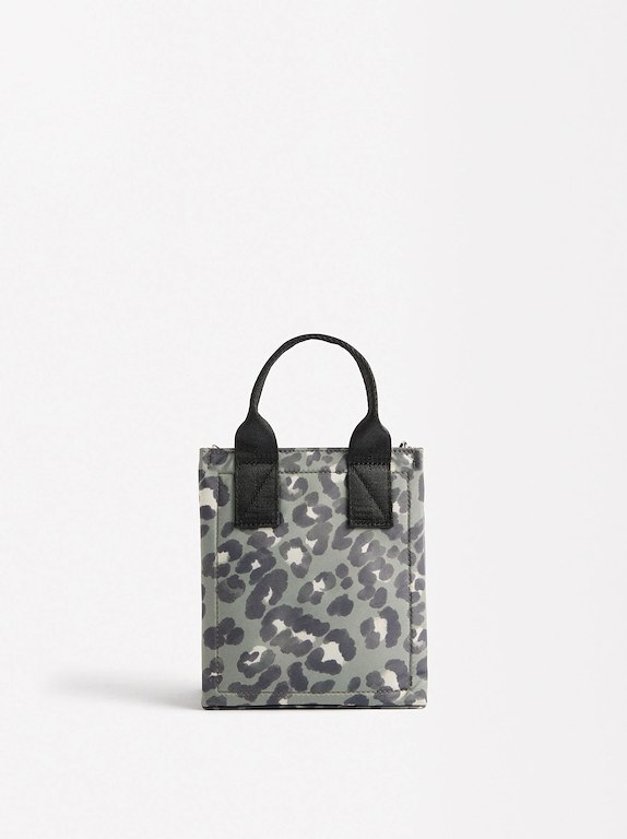 Printed Nylon Tote Bag