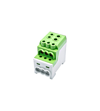 PE-distributivni blok, 1p,192A,od 1x35 i 1x70mm²,do 6x16mm²
Input terminal 1x35 + 1x70mm², outgoing terminals 6 x 1.5 - 16mm²