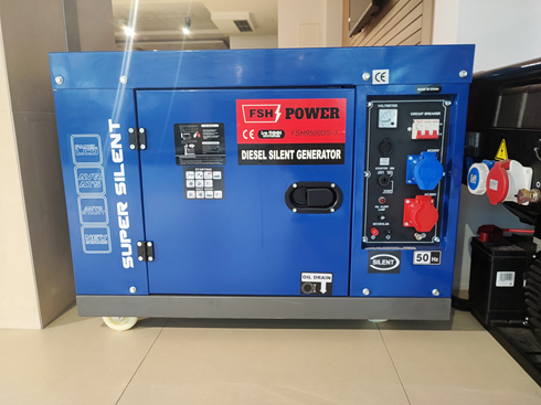 Dizel bešumni-izolovani agregat FSH 9500DS-3, 10kVA/400V, 4kVA/230V