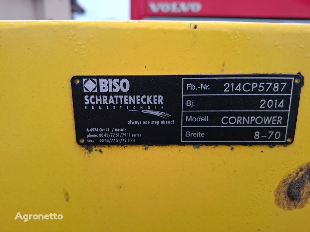 Biso CORNPOWER 8 žetelica za kukuruz