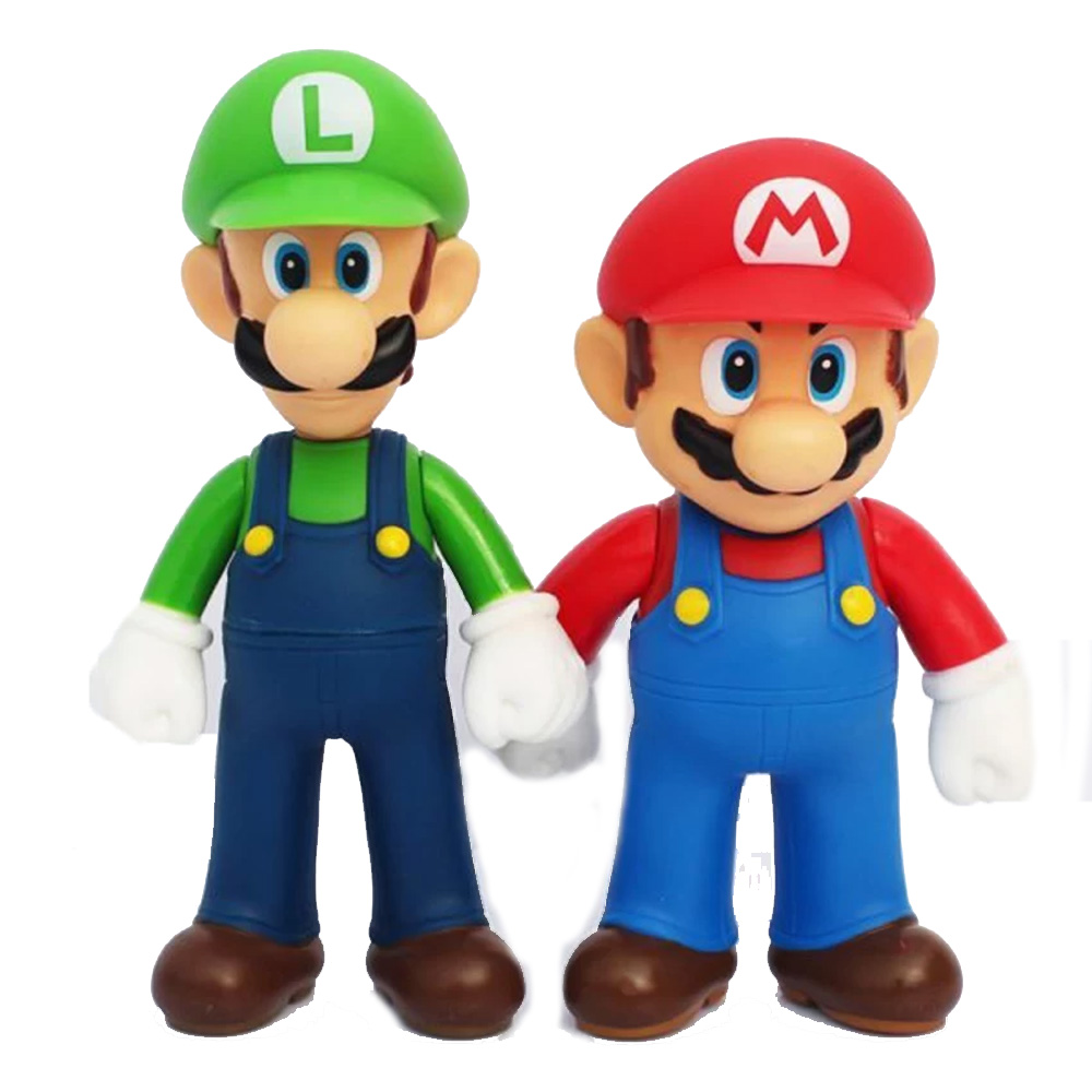 Super Mario Action Figures - Mario and Luigi